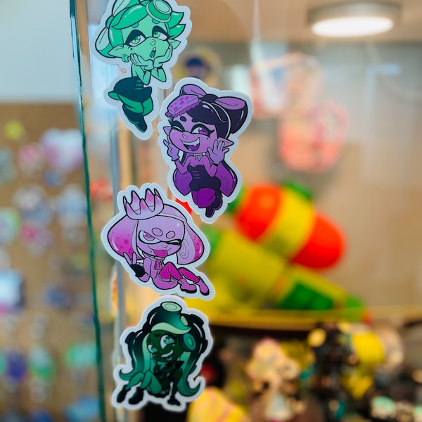 Splatoon Stickers - 3" Vinyl Stickers, Die-cut Stickers, Matte Stickers ...