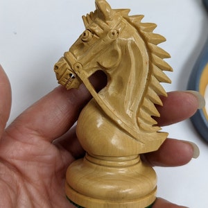 2.6/ 4 Wooden Fierce Knight Chess Pieces - Etsy