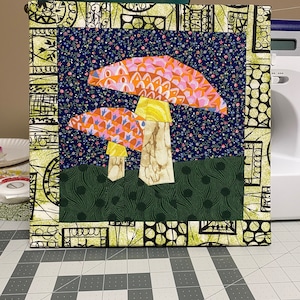 Mushroom Paper Pieced Quilt Block Pattern, PDF - Etsy