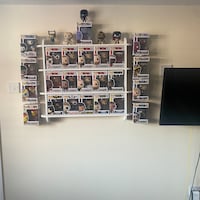 Funko Pop Display Shelf, Wall Display Unit, MDF, Pop Vinyl, Storage for ...