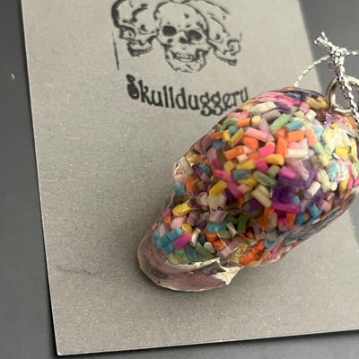 3D Skull Key Ring, Resin Skull Charm - Etsy UK