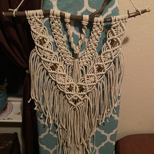 DIY LAYERED MACRAME Wall Hanging Pattern, Macrame Photo Tutorial, Learn ...