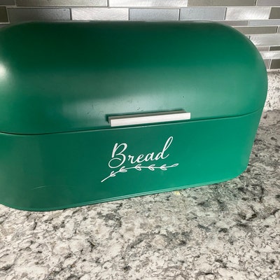Bread Box Decal Bread Sticker Pantry Decal Bread Decal Wooden Bread Box ...