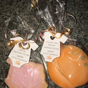 Halloween Fall Baby Shower Pumpkin Party Favor Tags L Thank You Mommy ...