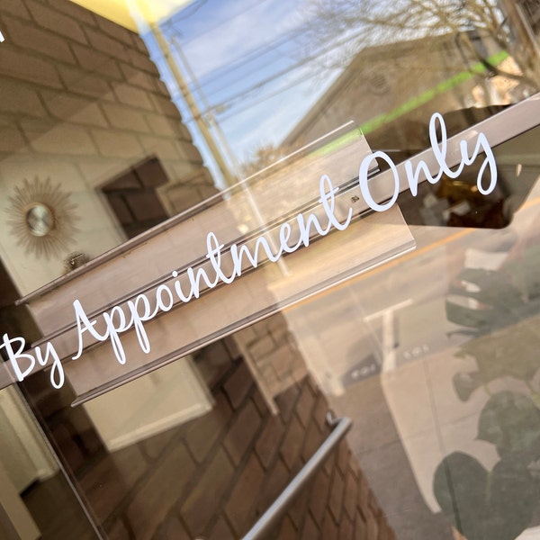 By Appointment Only Sign, Salon Appointment Sign, Visitor Sign, Guest ...