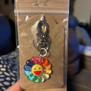 Rainbow Happy Face Necklace/ Hobi Flower Necklace/ Sunflower | Etsy