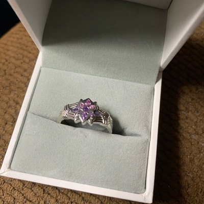 Byleth's Ring Natural Amythest and Pink Sapphire Fire Emblem Three ...