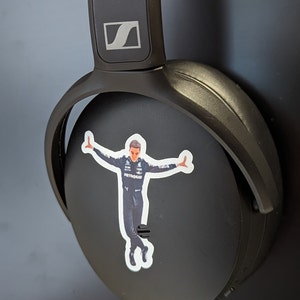 Toto Wolff Throwing Headset Sticker - Etsy