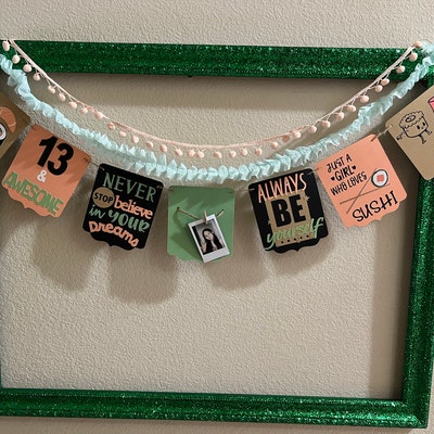 Teen Banner 13 Birthday Banner 13 and Awesome - Etsy