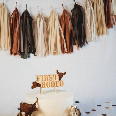 First Rodeo Cake Topper, My First Rodeo Birthday, How the West Was One ...