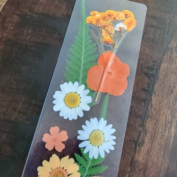 Pressed Floral Bookmarks | Real Dried Flowers | Gift for Readers | Book ...