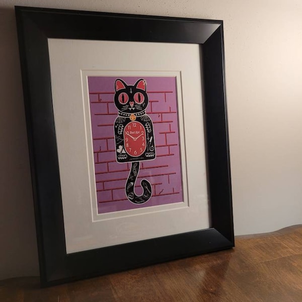 Neon Bones 8 X 10 Art Print | Graphic Pink Illustration | Punk Feminist ...