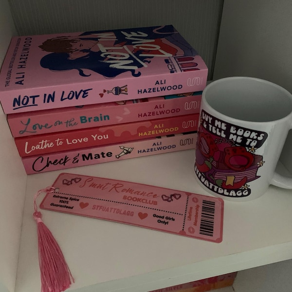 A Thousand Boy Kisses Bookmark, Cute Pink Bookmark, in My Romance Era ...