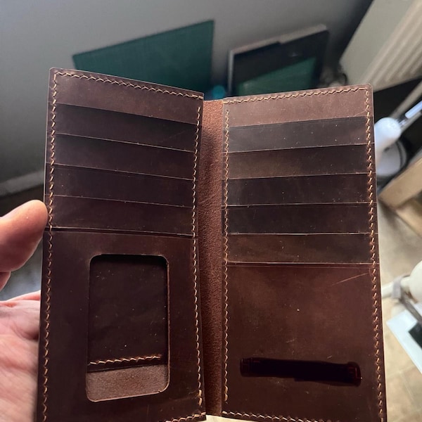 PDF Pattern, Long Wallet || PDF Template Pattern A4 & Letter, Leather ...
