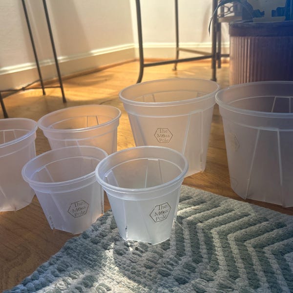 High Quality Clear Transparent Plant Pots With Good Drainage Planter ...