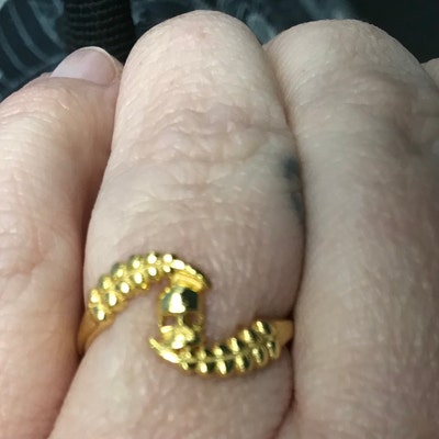 Spiral Ring, Hypnotic Ring, Dainty Ring, Gold Plated Brass Ring ...