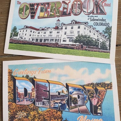 Derry Maine Postcard Stephen King IT Collectible Book Lover - Etsy