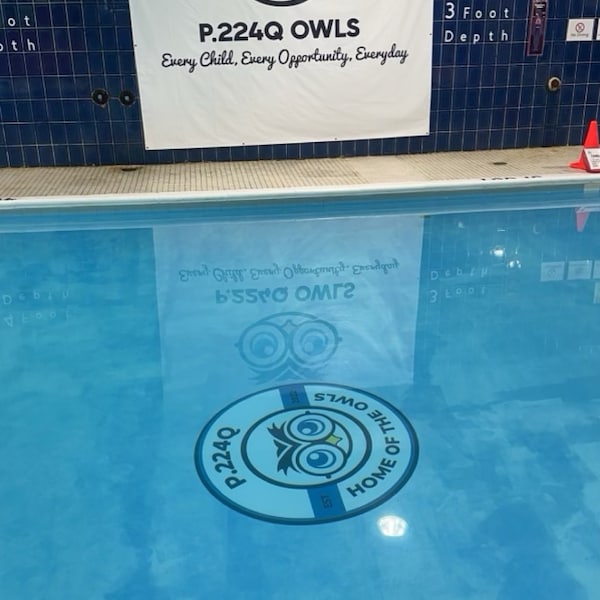 Custom Pool Mat: Removable Underwater Monogram, Logo Decoration - Etsy