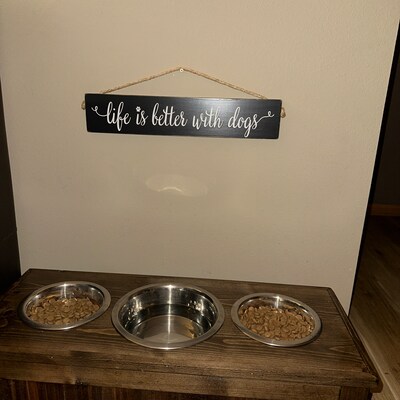 Personalized Dog Sign, Life is Better With Dogs Sign, Personalized Dog ...