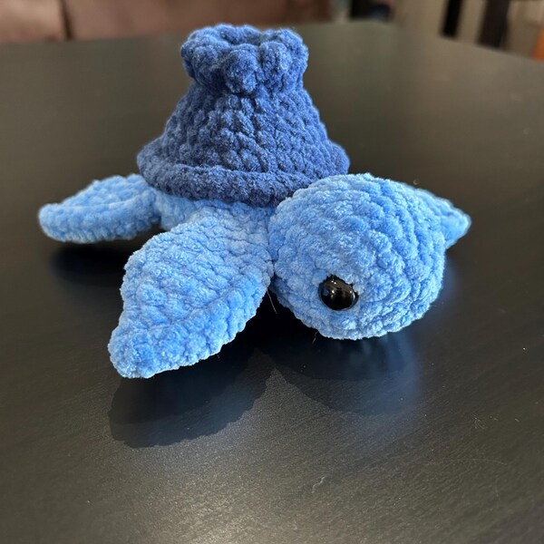 Crochet Mini Blueberry Turtle Pattern PDF Download Beginner Friendly ...