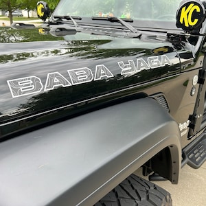 Custom Topographical Map Lettering Sticker Decal for Hood With an ...