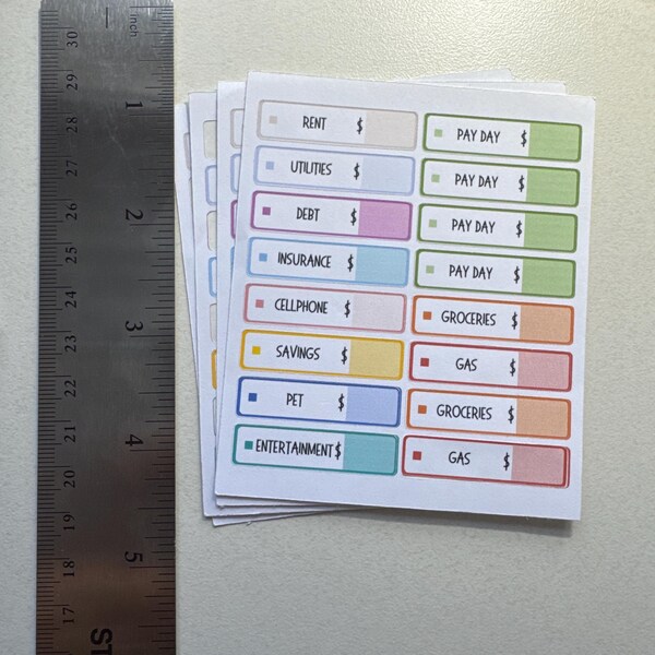Bank Transfer Sticker Sheet - Etsy
