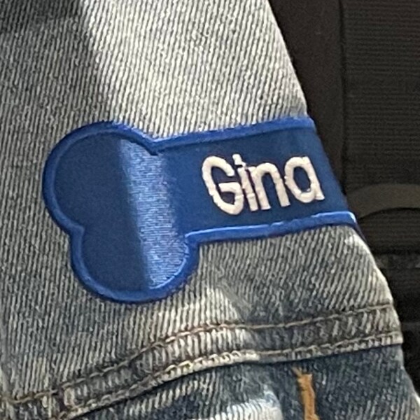 Custom Dog Bone Patch Dog Name Patch Iron on Applique With Hook and ...