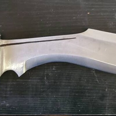 Big Falcata Sword With Straight Handle, Long Kukri Machete Handmade in ...