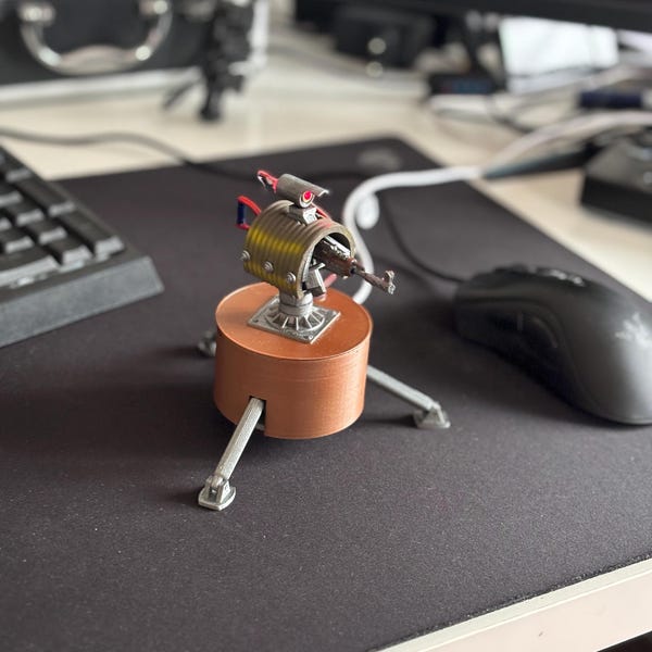 Painted Moving Rust 3D Printed Auto-turret USB C - Etsy