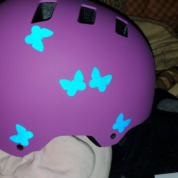 Reflective Butterfly Decals, Set of 15 Retro Reflective Butterfly Bike ...