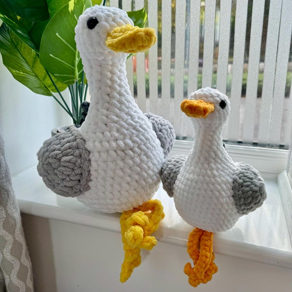 Seagull & Friends Crochet Pattern Pack, Scuttle Seagull, Sebastian Crab ...