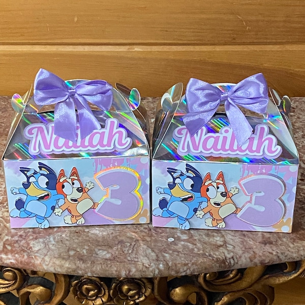 Inspired Bluey Favor Boxes, Kids Birthday Party, Party Favors - Etsy