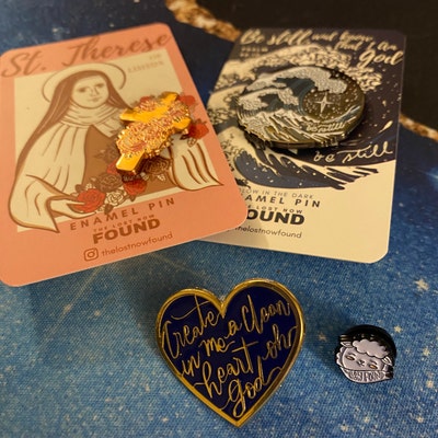 Marian Cross Pin - Etsy