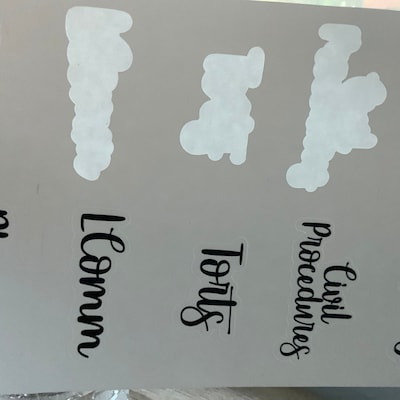 Custom School Subject Stickers Ready to Place on Your Back to School ...