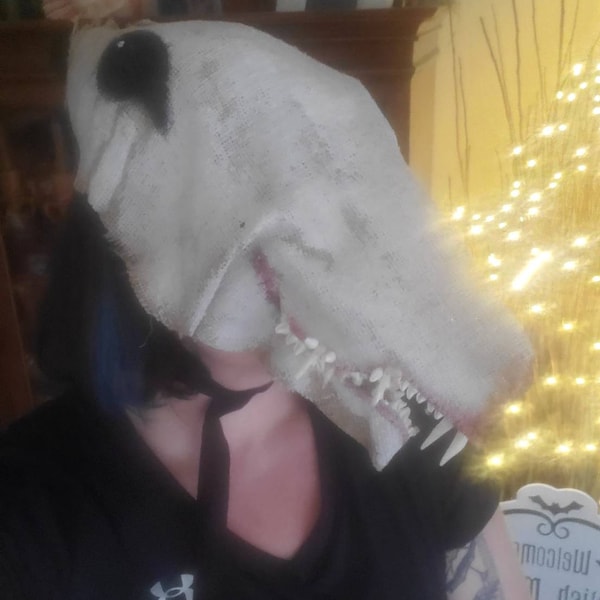 Scary Weird Mask, Creepy Scarecrow Mask, Adult Halloween Costume ...