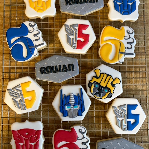 Transformers, Autobots, Decepticon Themed Sugar Cookies - Etsy