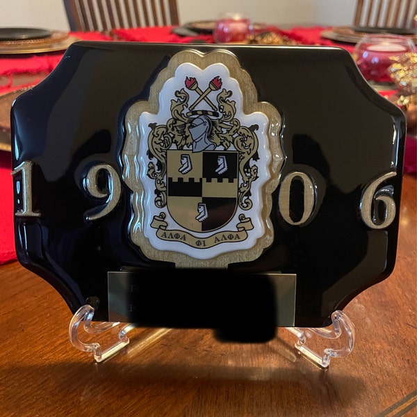 Alpha Phi Alpha Two Tone Desk Trophy - Etsy