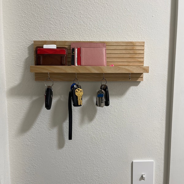 Key Rack, Entryway Organizer, Key Holder for Wall, Mid Century Modern ...