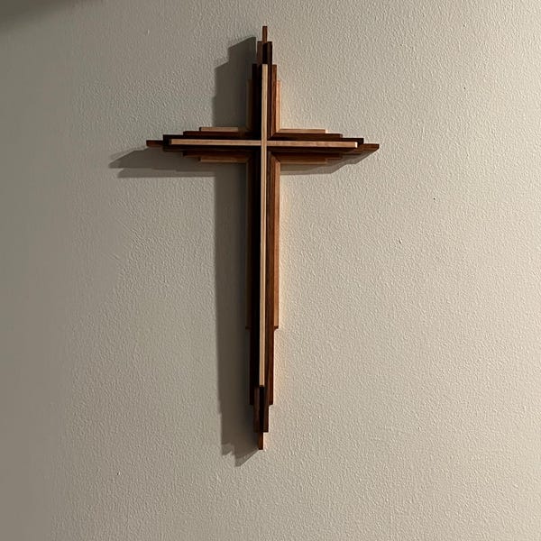 Wooden Layered Cross - Etsy