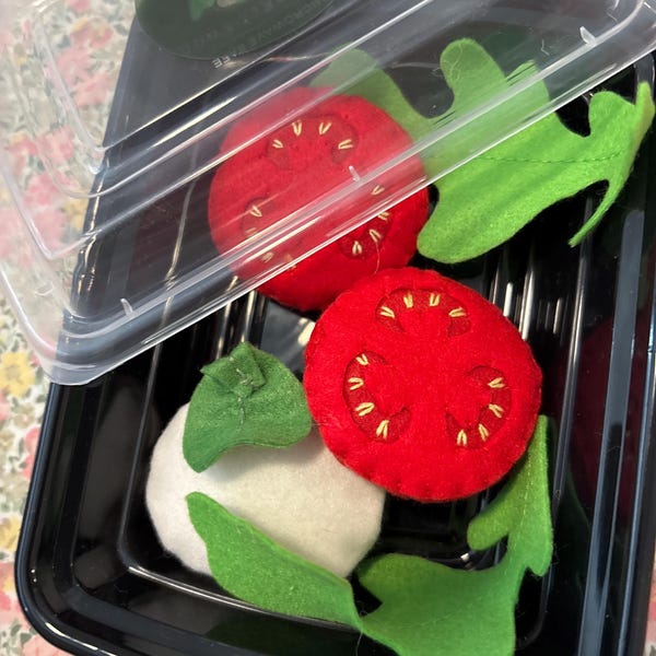 Pasta Set Play Food (felt Food, Pretend Play Kids Kitchen, Plush Toy ...