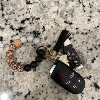 Bangle Key Ring Bracelet Key Chain Wristlet Keychain Silicone Bangle ...