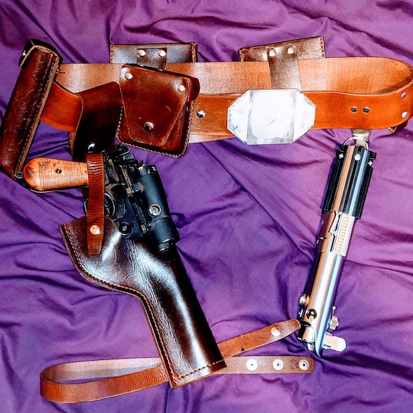 DL-44 Bespin Luke Skywalker ESB Holster, Belt, and 4 Pouches Rig - Etsy