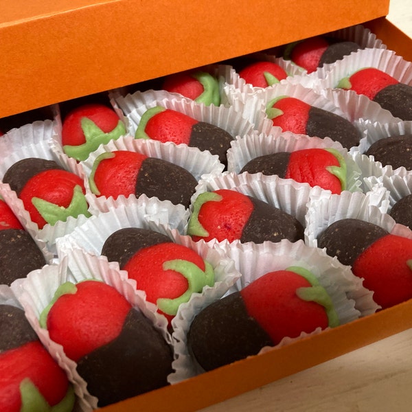 Marzipan British Afternoon Tea 18 Selection Box Birthday Vegan Foodie ...