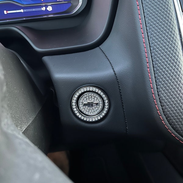 Car Start Button | Bling Car Décor | Crystal Rhinestone Car Bling Ring ...