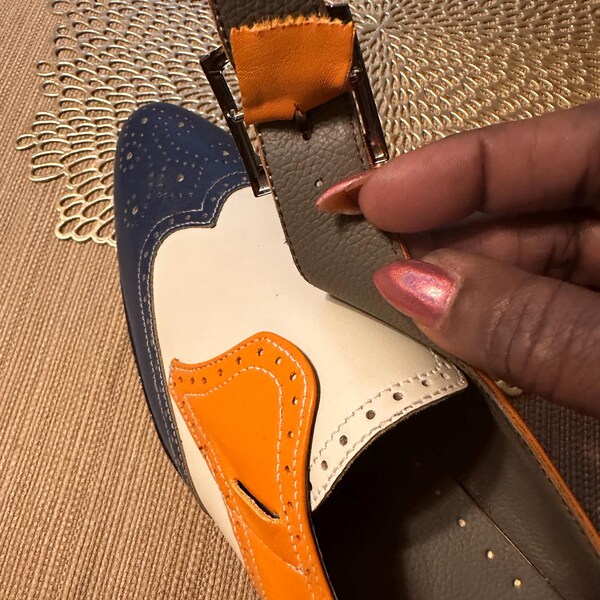 New Men's Fashion Bespoke Premium Leather Multi Color Oxford Wingtip ...