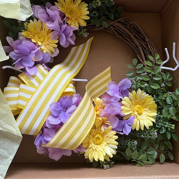Elegant Custom Purple Lavender Door Front Door Wreath - Etsy