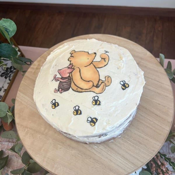 Classic Pooh and Piglet With Bees Edible Images - Etsy
