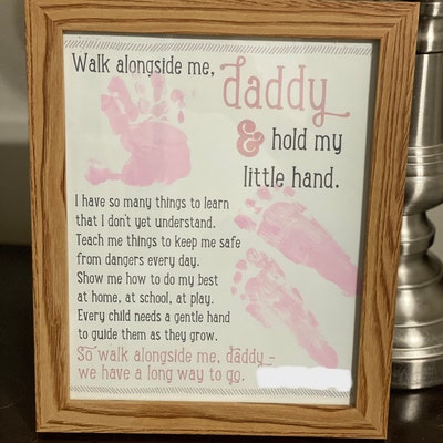 Father's Day Gift Walk Alongside Me Daddy Poem - Etsy