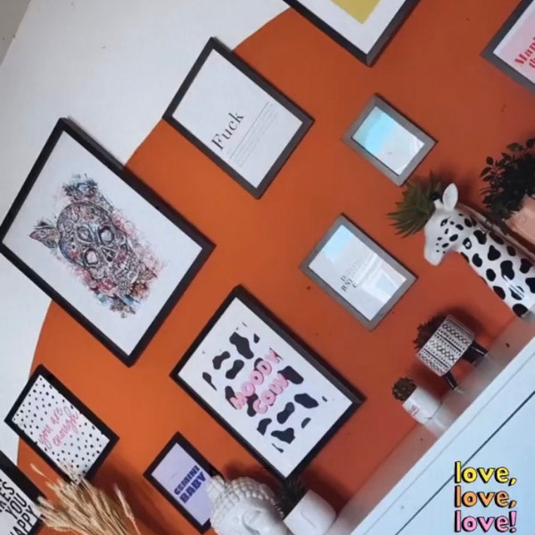 Manifest Hand Print Bedroom Print Self Love Nail Salon Decor ...