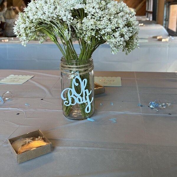 75th Birthday Party Decorations / Number 75 Mason Jar Centerpiece / 75 ...